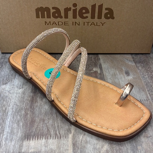 Mariella | Shoes | Mariella Made In Italy Womens Beautiful Triple Band ...